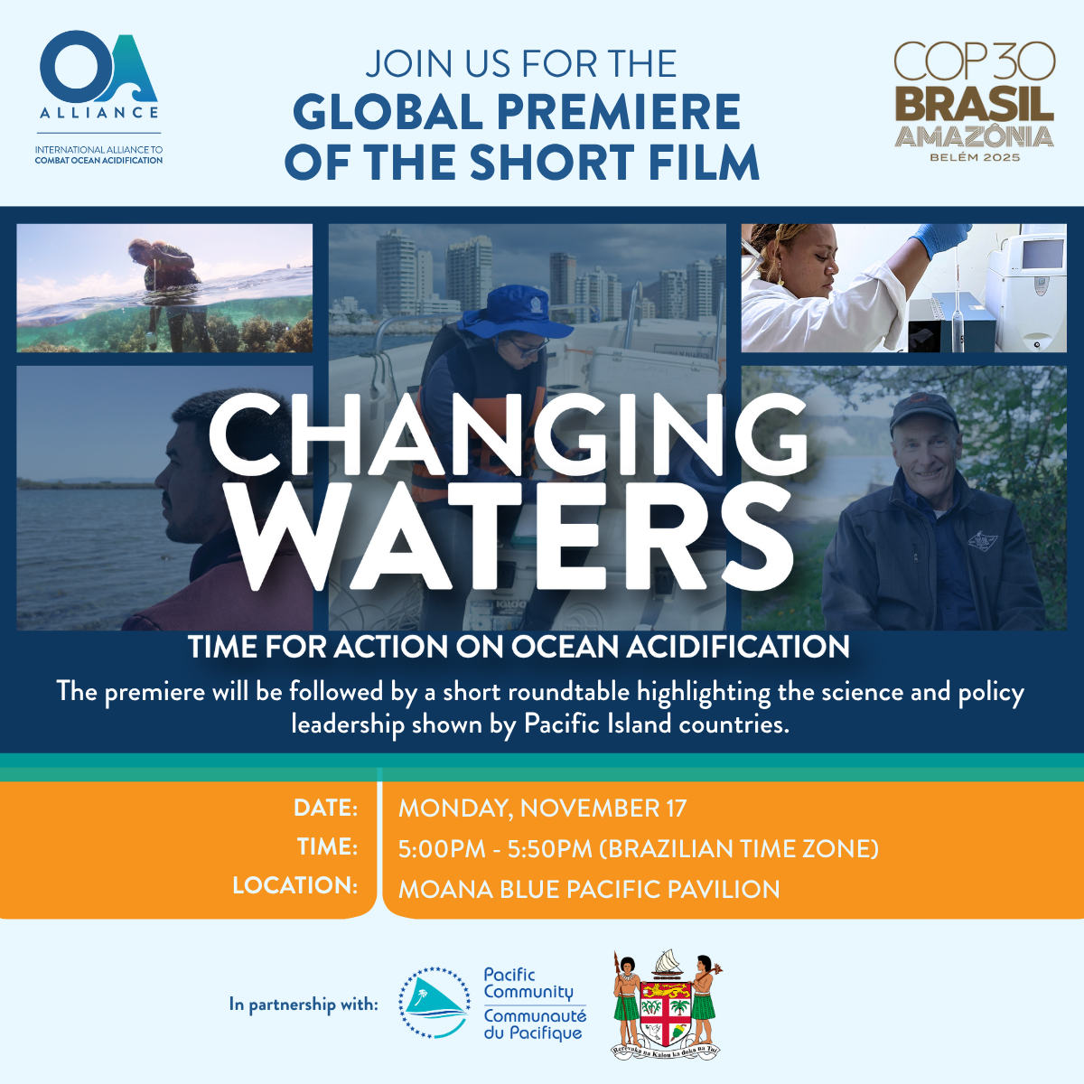 Global premiere of the short film "Changing Waters: Time for Action on ...